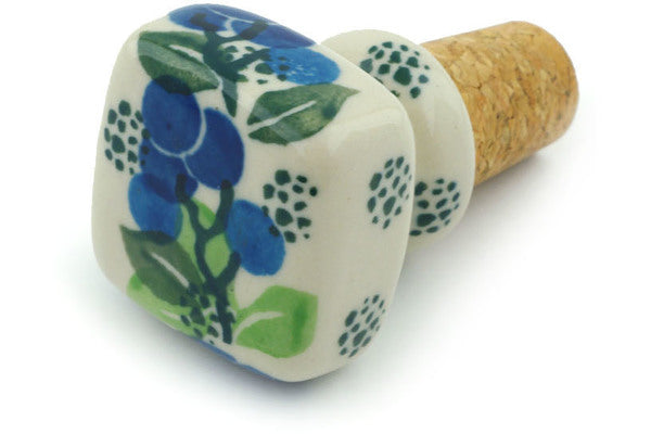 Polish Pottery 2" Bottle Stopper Blue Berry Garland – CeramikaArtystyczna