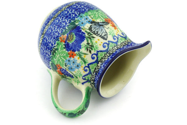 Polish Pottery 12 oz Pitcher Mariposa UNIKAT – CeramikaArtystyczna