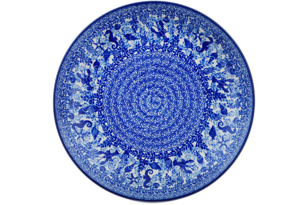 Polish Pottery 10½-inch Dinner Plate Ocean Floor UNIKAT ...