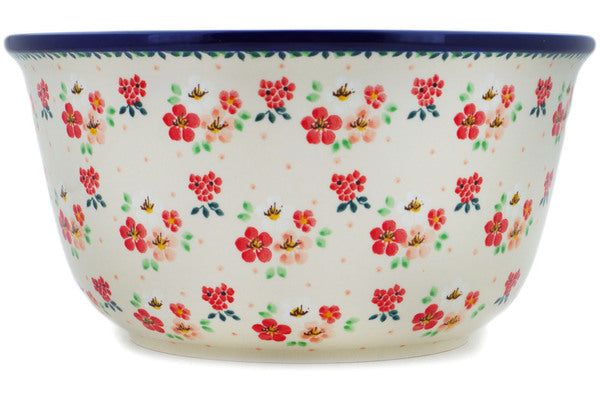 Polish Pottery 12-inch (8 quarts) Mixing Bowl Pink Divinity UNIKAT ...