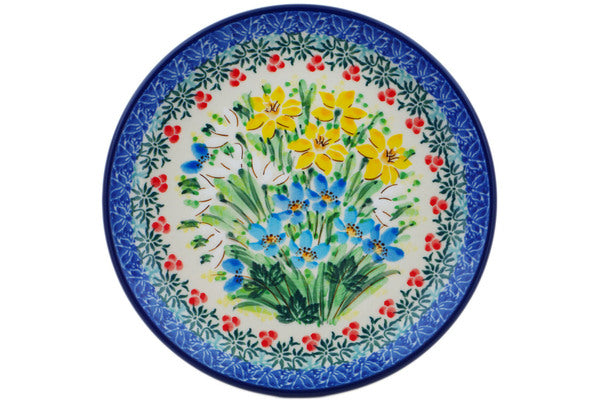 Polish Pottery Toast Plate Dandy Daffodils UNIKAT – CeramikaArtystyczna