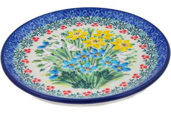 Polish Pottery Toast Plate Dandy Daffodils UNIKAT – CeramikaArtystyczna