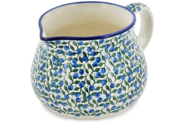 Polish Pottery 34 oz Pitcher Blueberry Vine – CeramikaArtystyczna
