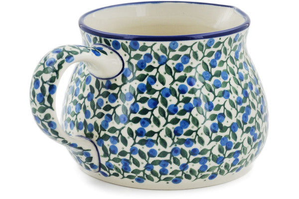 Polish Pottery 34 oz Pitcher Blueberry Vine – CeramikaArtystyczna