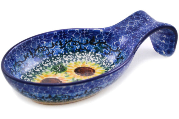 Polish Pottery 7" Spoon Rest Summer Sunnies UNIKAT – CeramikaArtystyczna